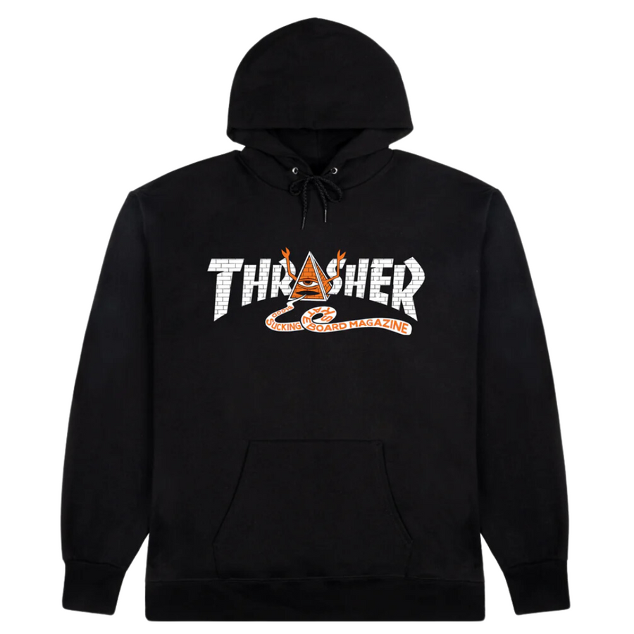 Bluza Thrasher x Toy Machine Pyramid Hoodie Black | Nowości Odzież \ On ...